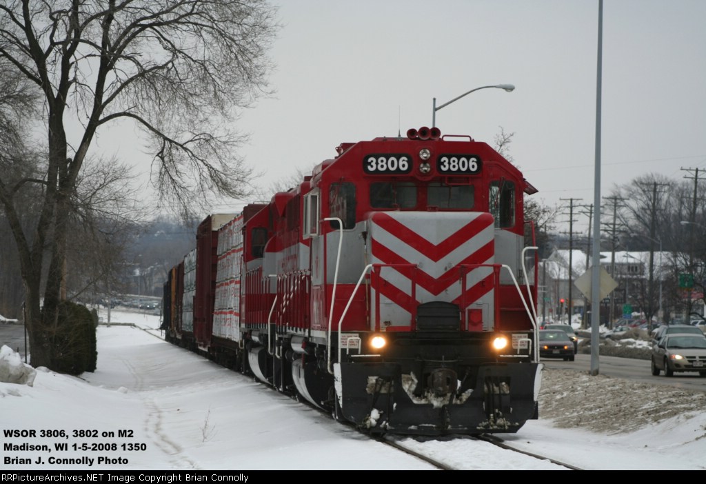 WSOR 3806, 3802 on M2